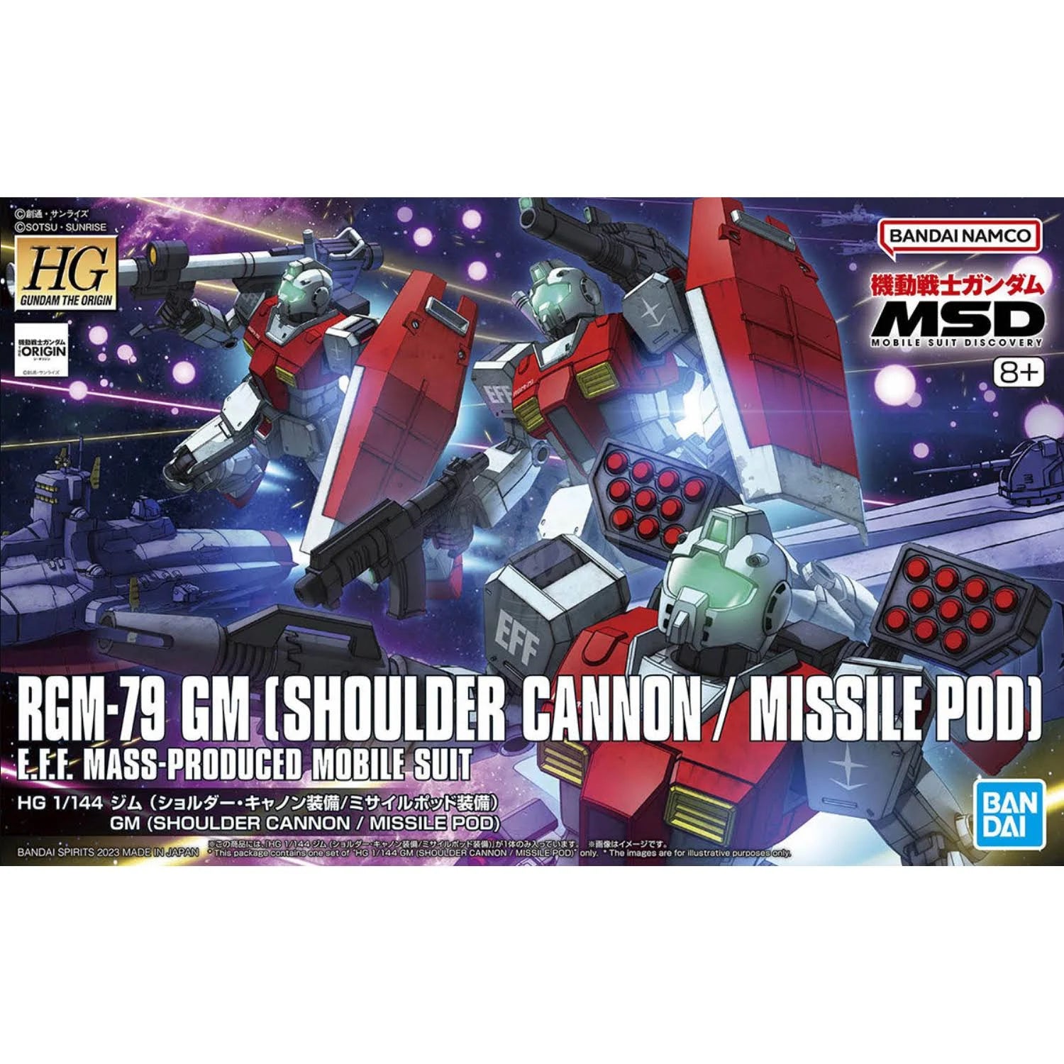 (1/144) HG GM (Shoulder Cannon / Missile Pod) – TMS Hobby Room