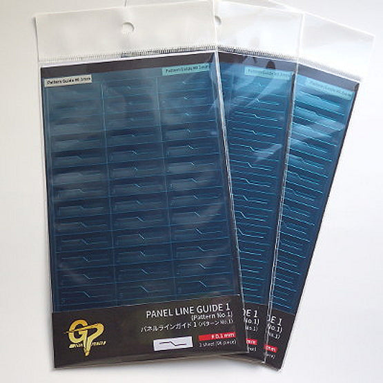 Gunprimer Panel Line Guide 1 Pattern (0.1MM/ 0.2MM/0.3MM) – TMS Hobby Room