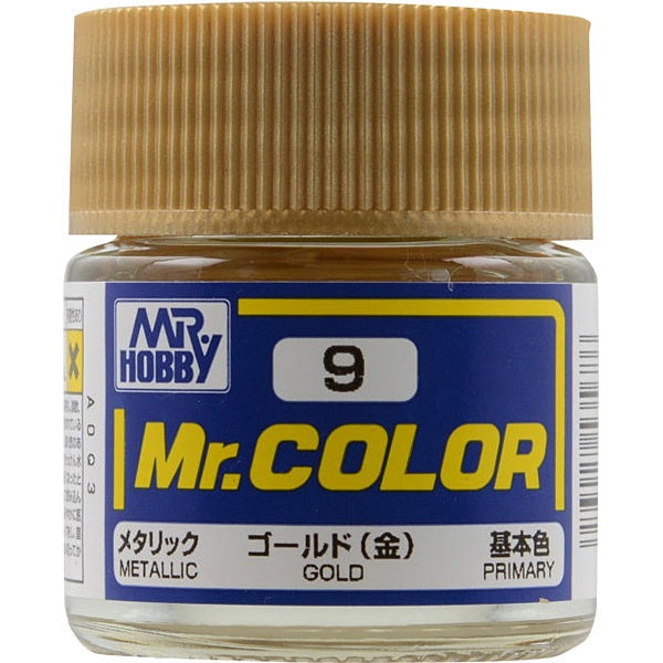 Mr.Color 9 - Gold (Metallic/Primary) - 10ml – TMS Hobby Room